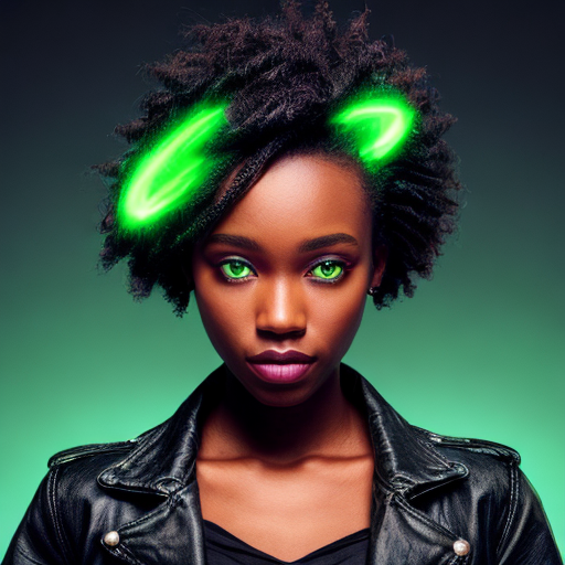 the name Zonia glowing green with a black background.