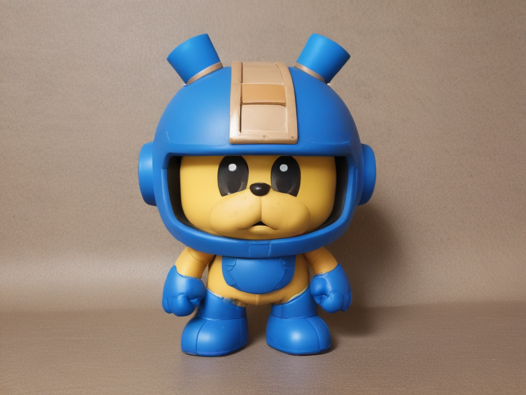 Garfield head on Megaman body with Megaman helmet with Garfield ears ...