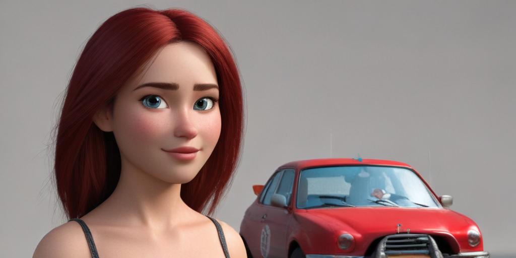 Sally from cars as a human