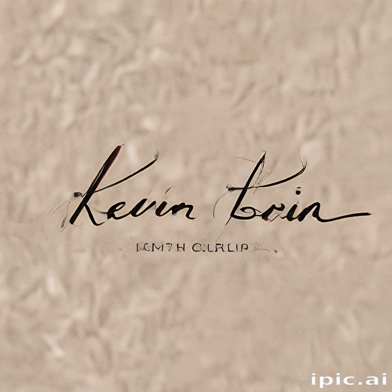 Artistic Representation of the Name Kevin Train with Creative ...