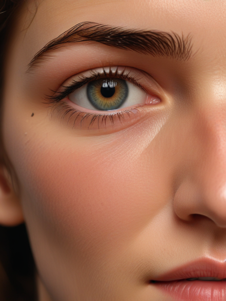 A Close-Up Portrait Highlighting Intricate Details of a Human Eye.