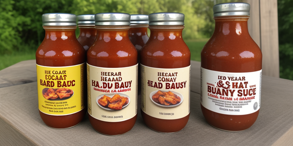 Variety of Unique Sauces Displayed in Glass Bottles on a Wooden Table