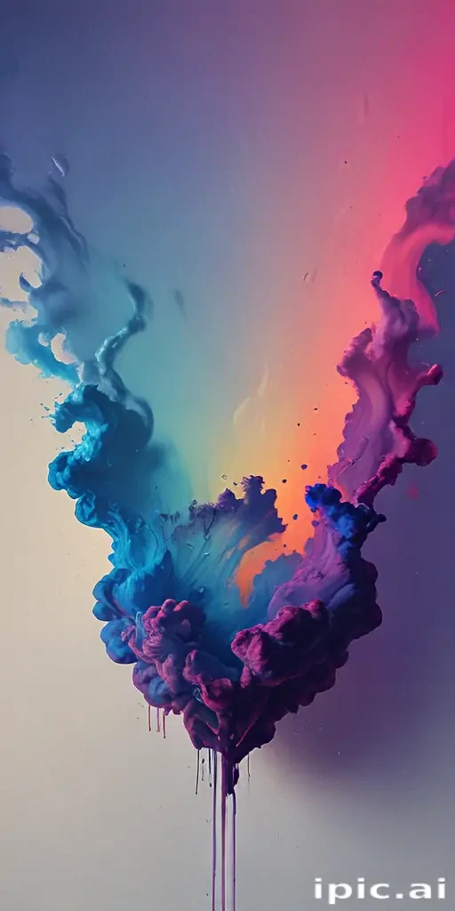 Vibrant Abstract Swirls of Color Flowing Together in Beautiful Harmony