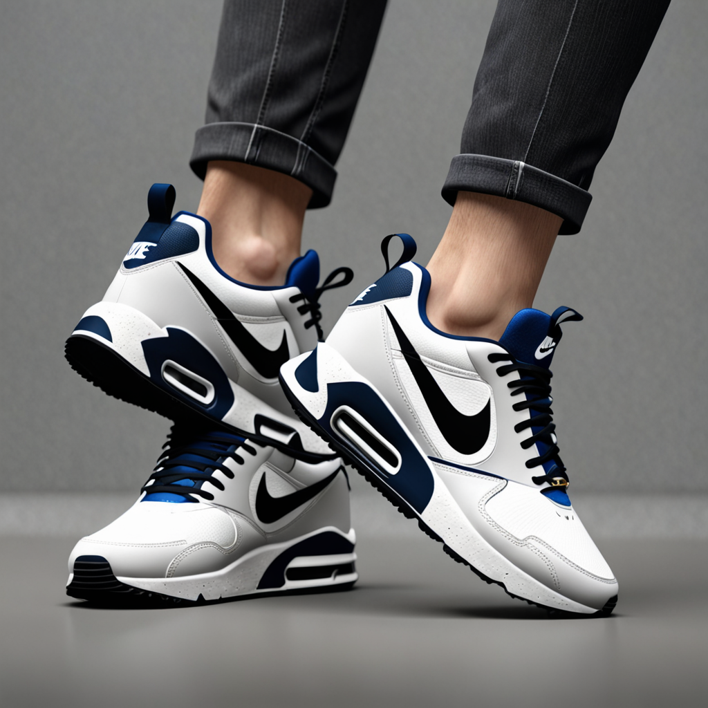 nike batman sneakers, in a white nike store, octane render, unreal engine