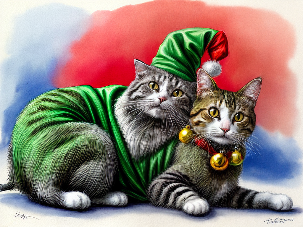 Christmas cat