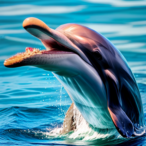 a smiling dolphin