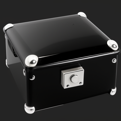 A Mysterious Black Box Tied with Ribbon Awaiting to be Opened.