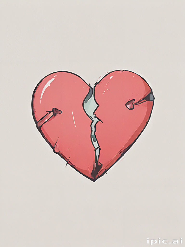 Broken Heart Illustration: A Visual Representation of Love's Fragility ...
