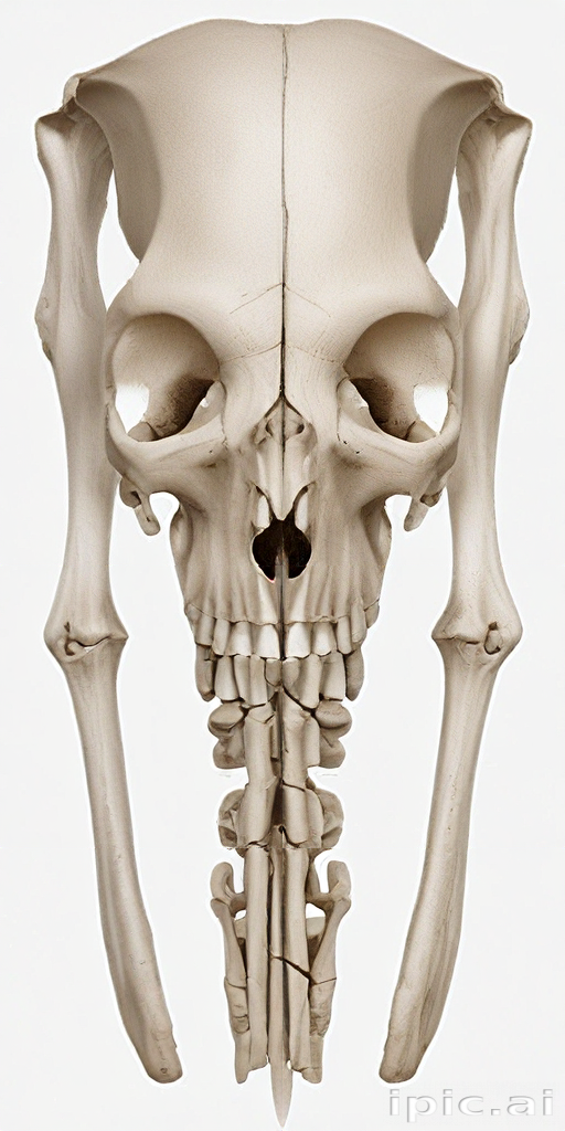 Detailed Anatomical Model of a Primate Skull and Facial Structure
