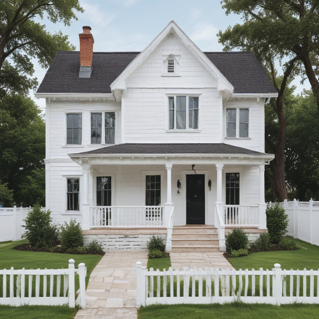 white front house vector