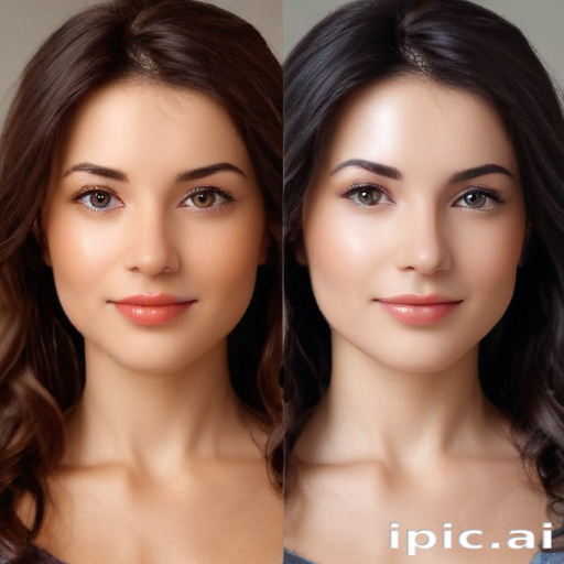 Comparison of Two Portraits Highlighting Different Makeup and Lighting ...