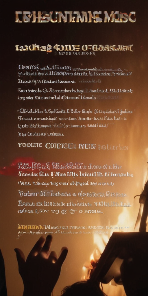 Artistic Presentation of Mysterious Text with Illuminated Hands and ...