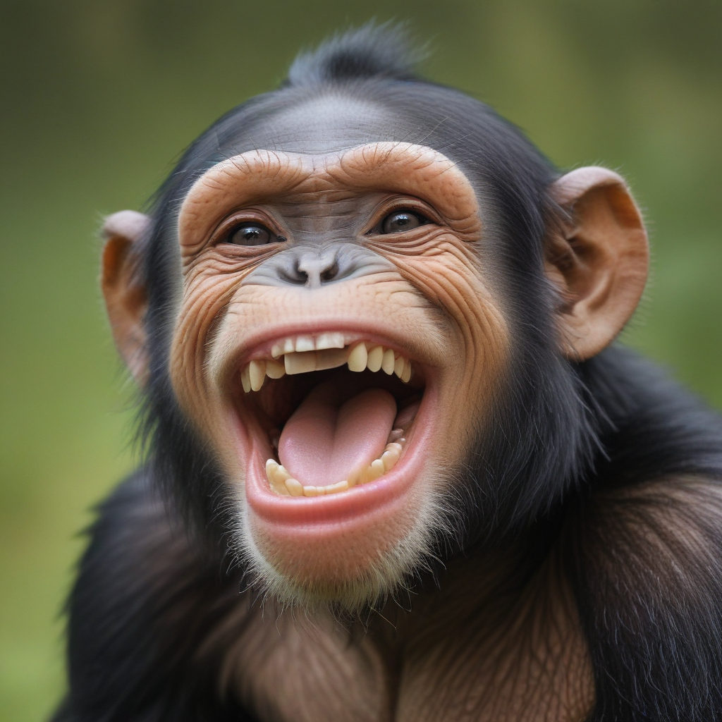 laughing chimp