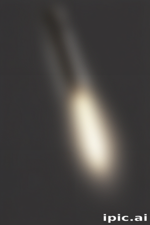 An Abstract Representation of a Glowing Object in Dark Background