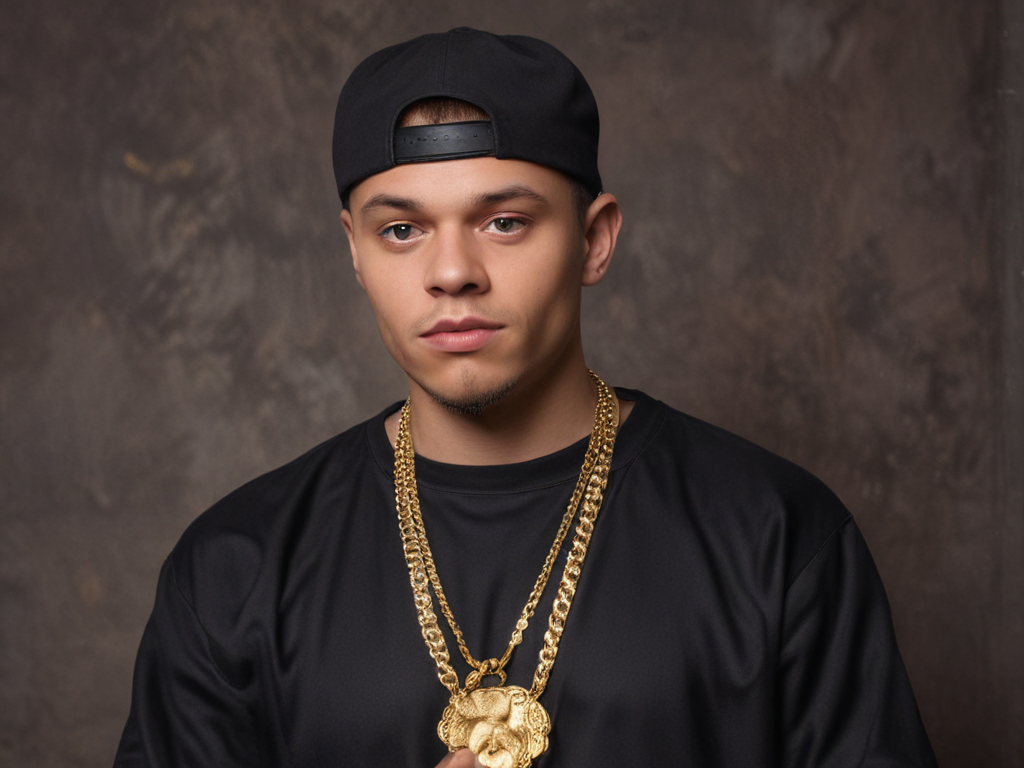 The old orban Viktor as a black rapper with lots of gold