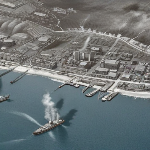 Map of the Halifax Harbout Explosion showing the location of the ships ...