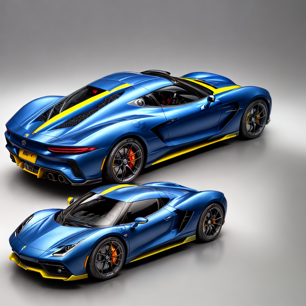 Single wheel in the rear hyper car