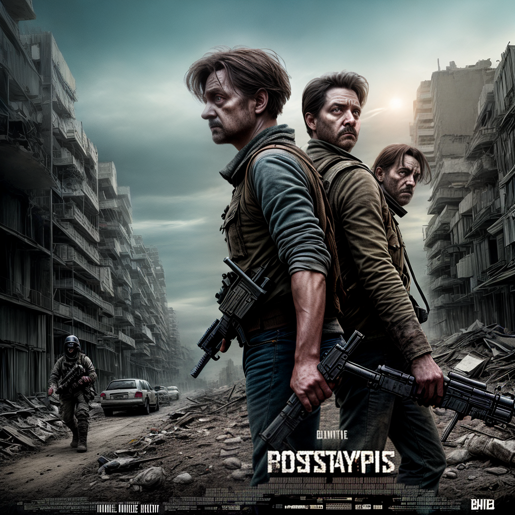 Post apocalypse art movie poster