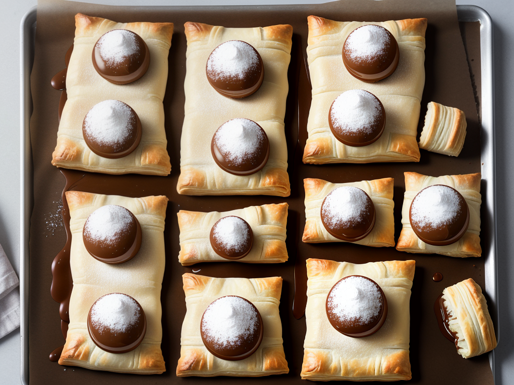 A Deliciously Baked Pastry with Intricate Patterns and Green Filling ...