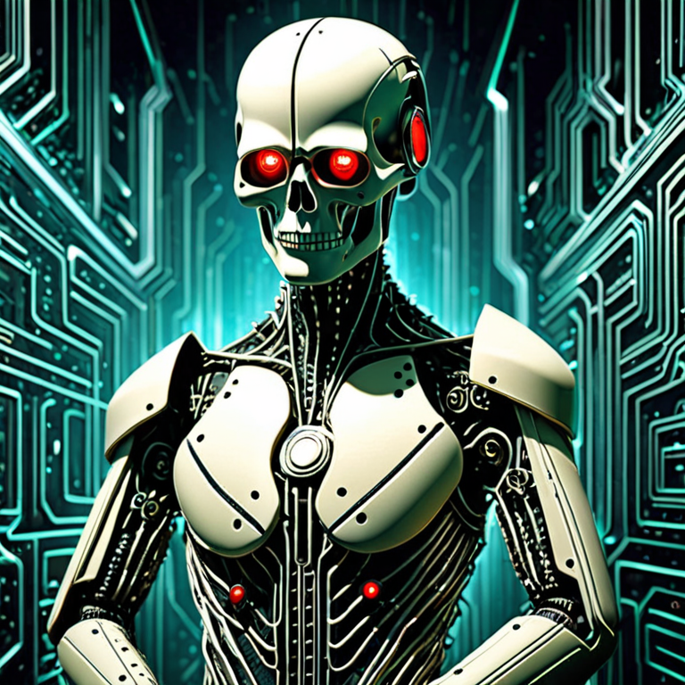 cyber psycho surreal art