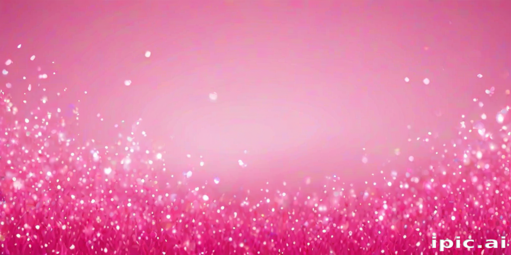 Radiant Pink Background with Sparkling Lights for a Dreamy Atmosphere