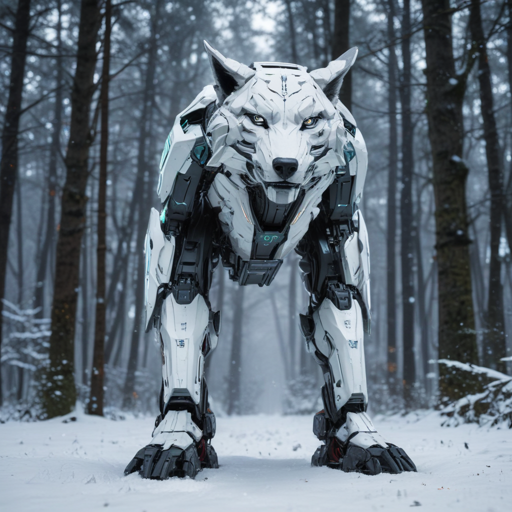 asus rog strix, transformer, full body, tron, white neon where wolf ...