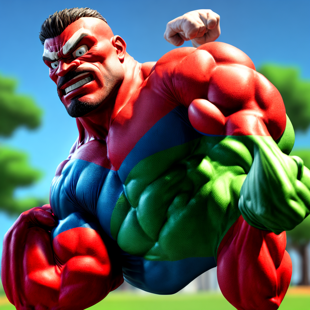 animated muscle man