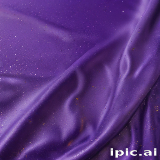 Shimmering Purple Fabric with Sparkles and Soft, Flowing Texture
