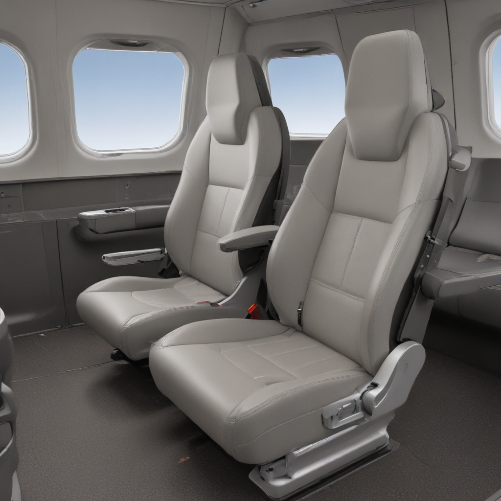 image with cad configuration of aerospace seating