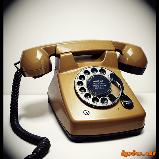 Vintage Gold Rotary Phone: A Nostalgic Touch from a Bygone Era