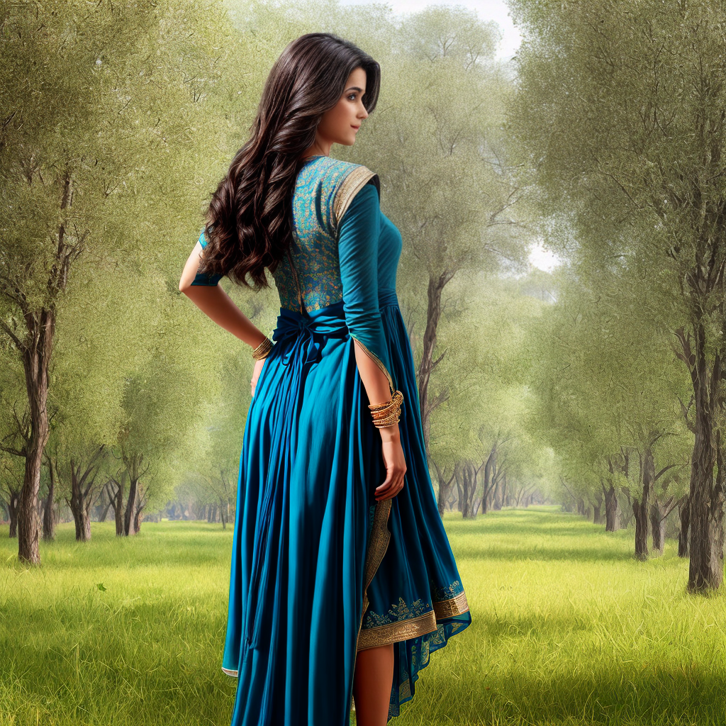 realistic high definition picture of backside view of beautiful iranian ...