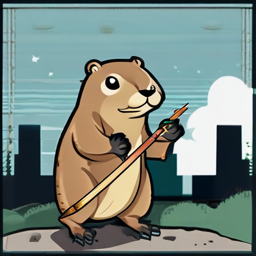 gopher in natural scene hit by bolt of lightning from a thunderstorm ...