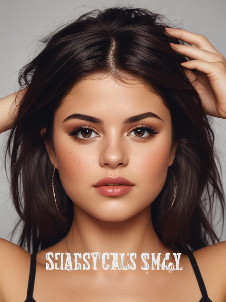 Captivating Close-Up Portrait of a Young Woman with Stunning Features