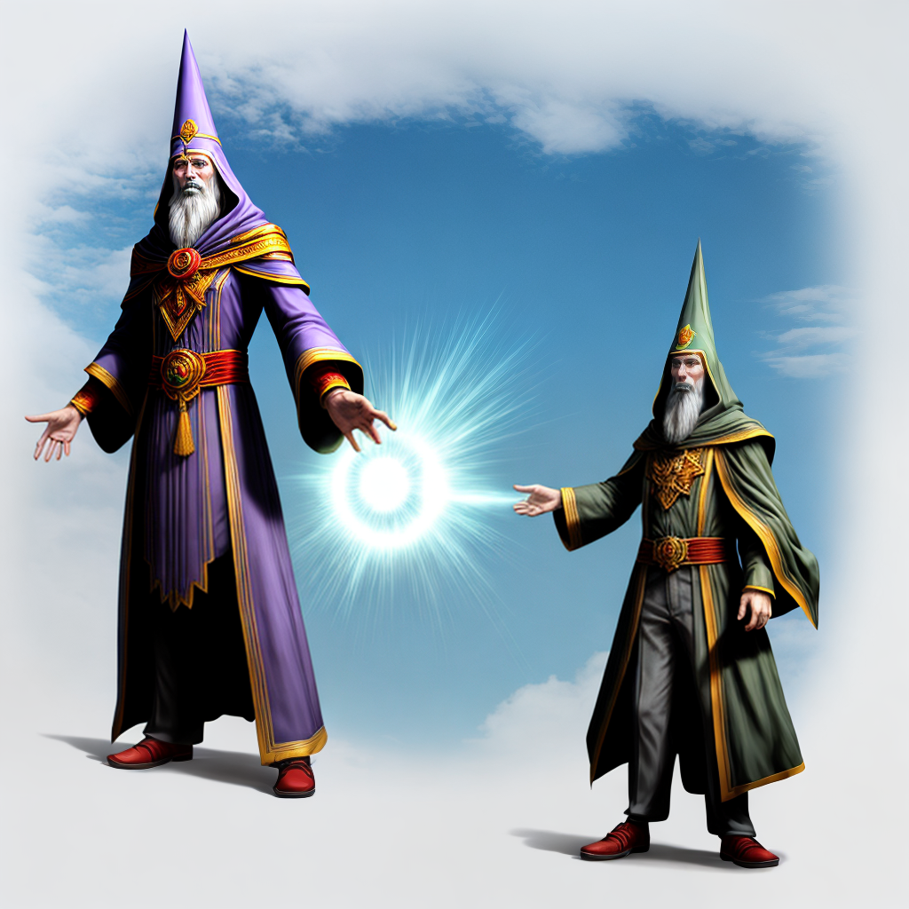 generate full height human necromancer wizard using photos of Dr Evgeny ...
