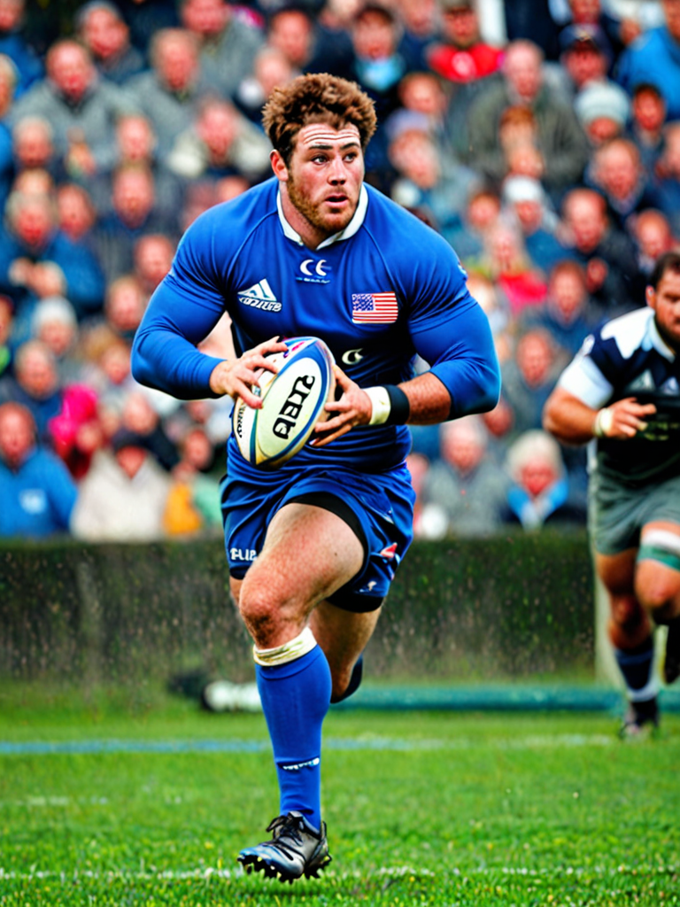 An American rugby player