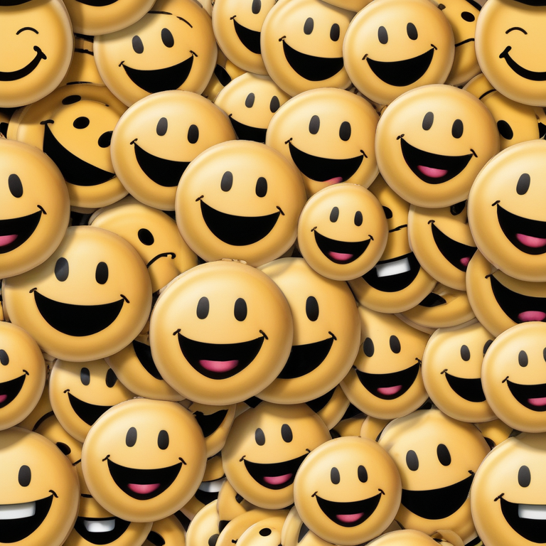 An Abundance of Joyful Smiley Faces Creating a Happy Atmosphere Everywhere