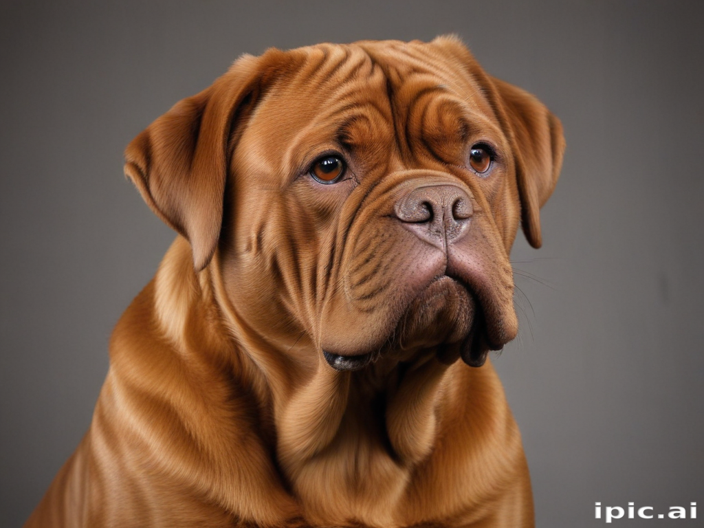 A Majestic Close-Up Portrait of a Beautiful, Noble Dog Breed.