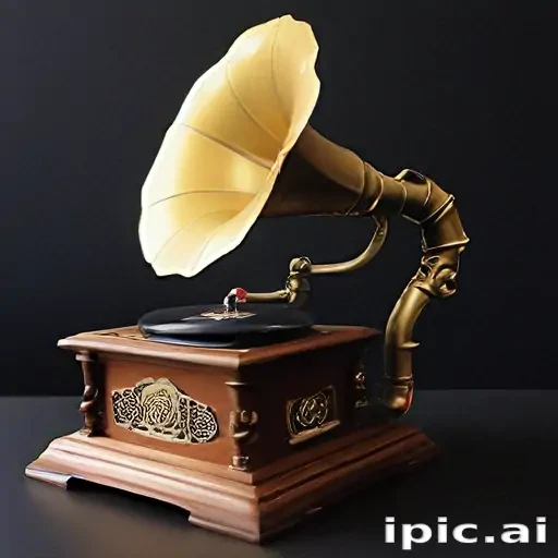 Vintage Gramophone: A Classic Musical Device from a Bygone Era
