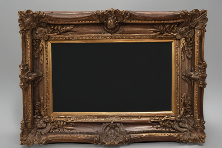 Intricately Designed Vintage Frame Ready for a Beautiful Artwork Display