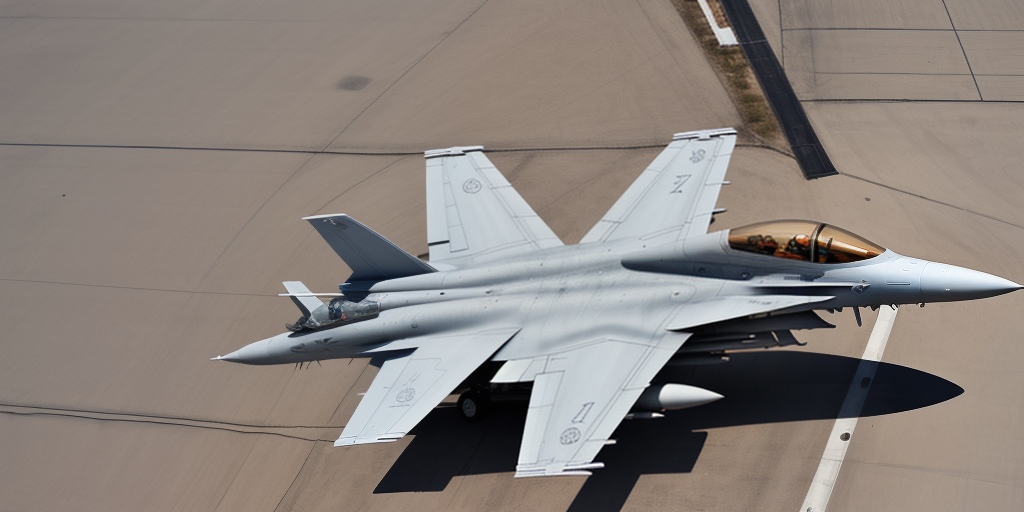 Advanced Military Aircraft Preparing for Takeoff on a Clear Runway