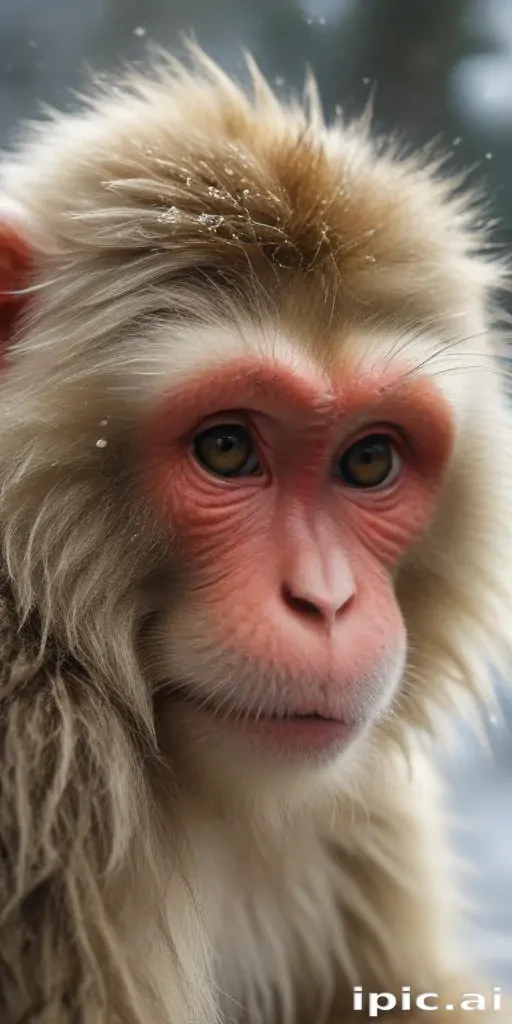 A Close-Up Portrait of a Monkey with Expressive Eyes and Soft Fur.