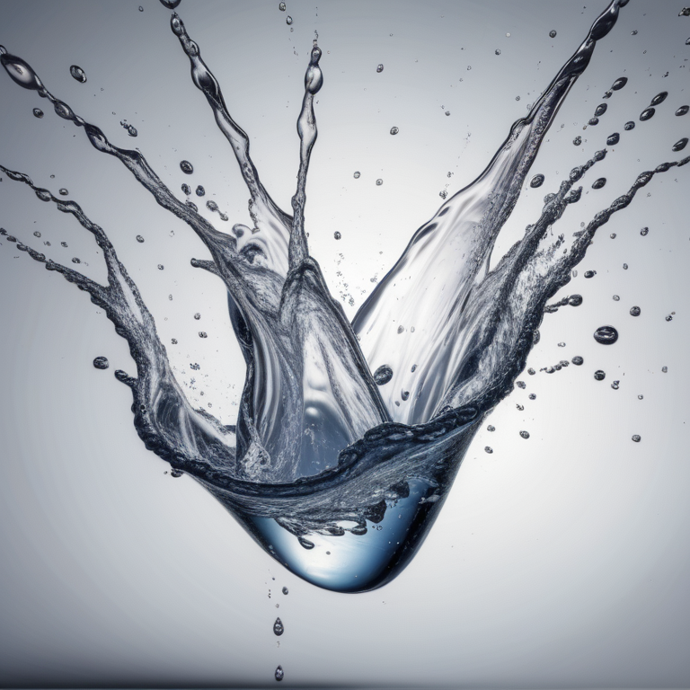 A Captivating Splash of Water Creating Beautiful Patterns in Mid-Air