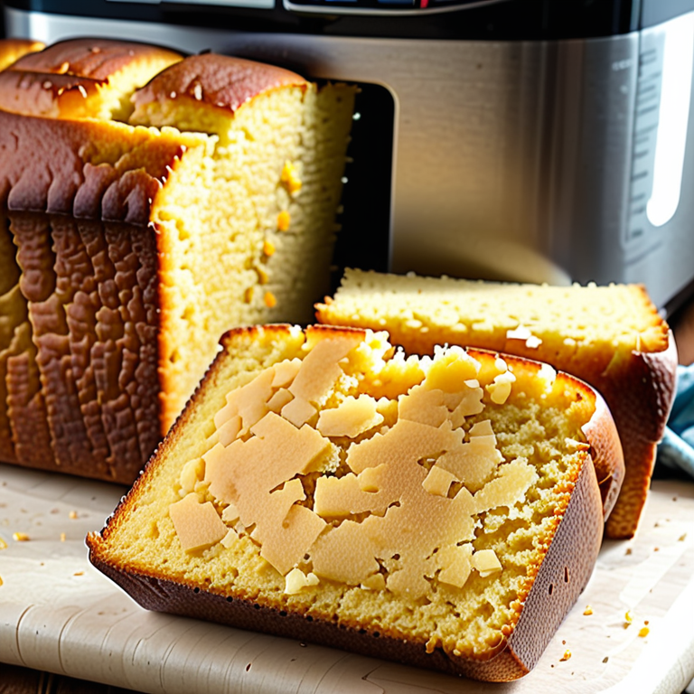Deliciously Baked Golden Bread Loaf Sliced and Ready to Enjoy Freshly.