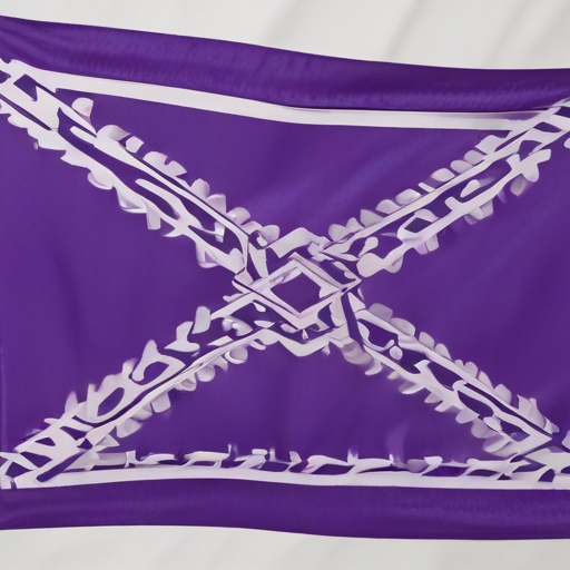 Purple Tribal flag with "Mebon" written on it
