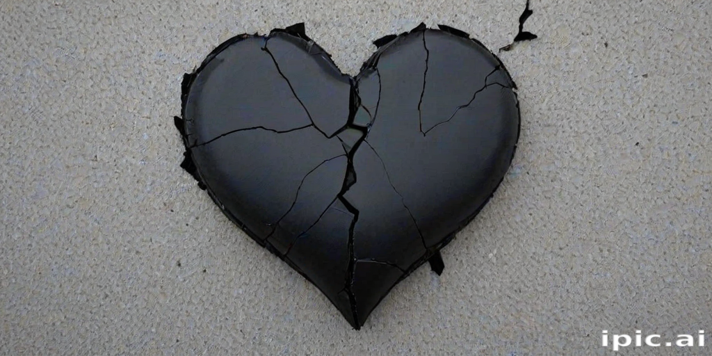 Shattered Heart Symbolizing Emotional Pain and the Journey to Healing