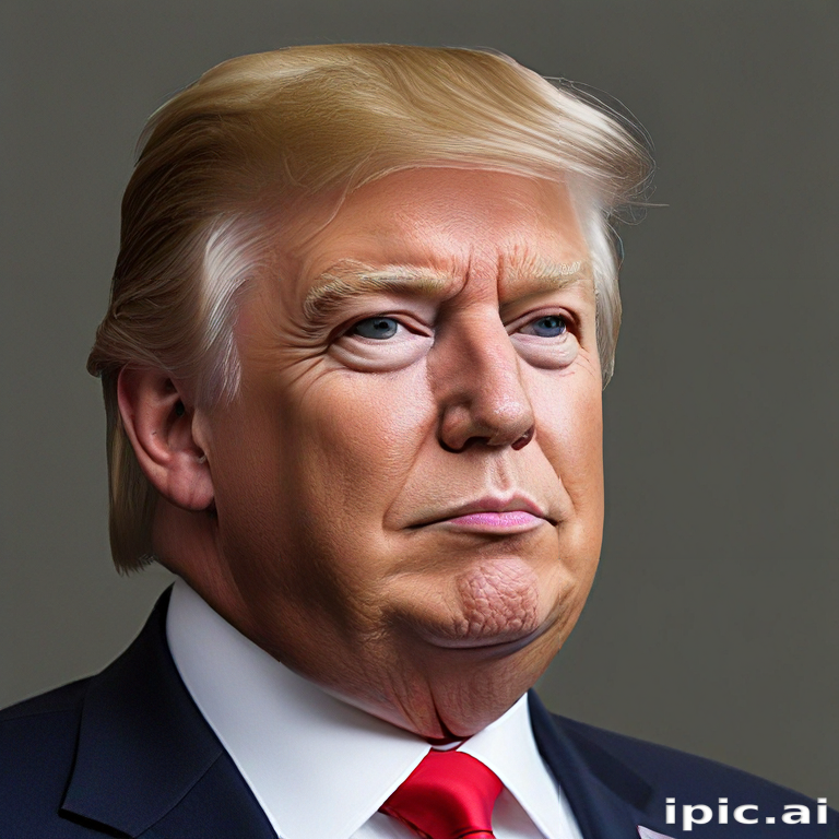 A Portrait of a Former President with Distinctive Hair and Expression.