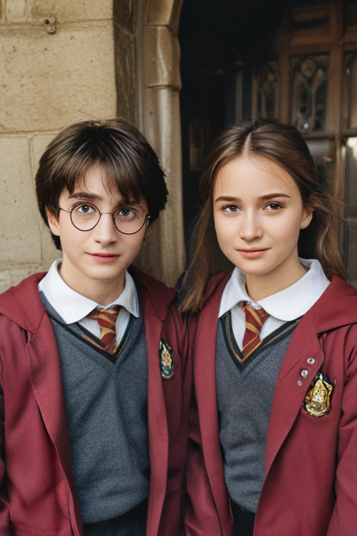 Harry Potter with twin sister