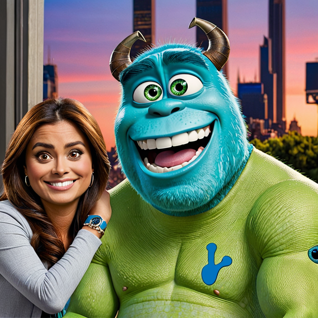 Mike Wazowski Sulley face swap