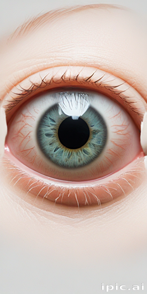 Close-Up of a Striking Human Eye Showcasing Intricate Color Patterns