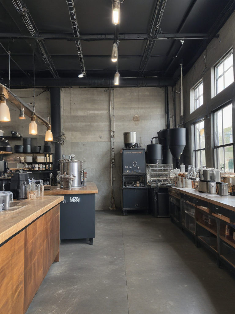 Modern clean Roastery